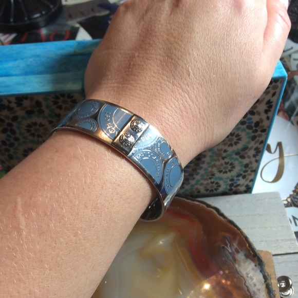 Coach | Jewelry | Authentic Coach Bangle Baby Blue | Poshmark
